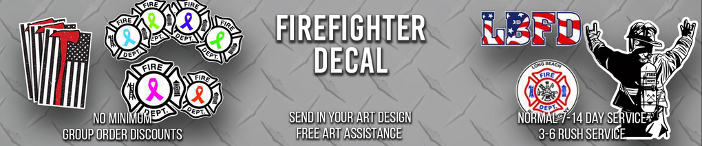 Firefighter Decals Custom Made for Your Department – Fire Department ...