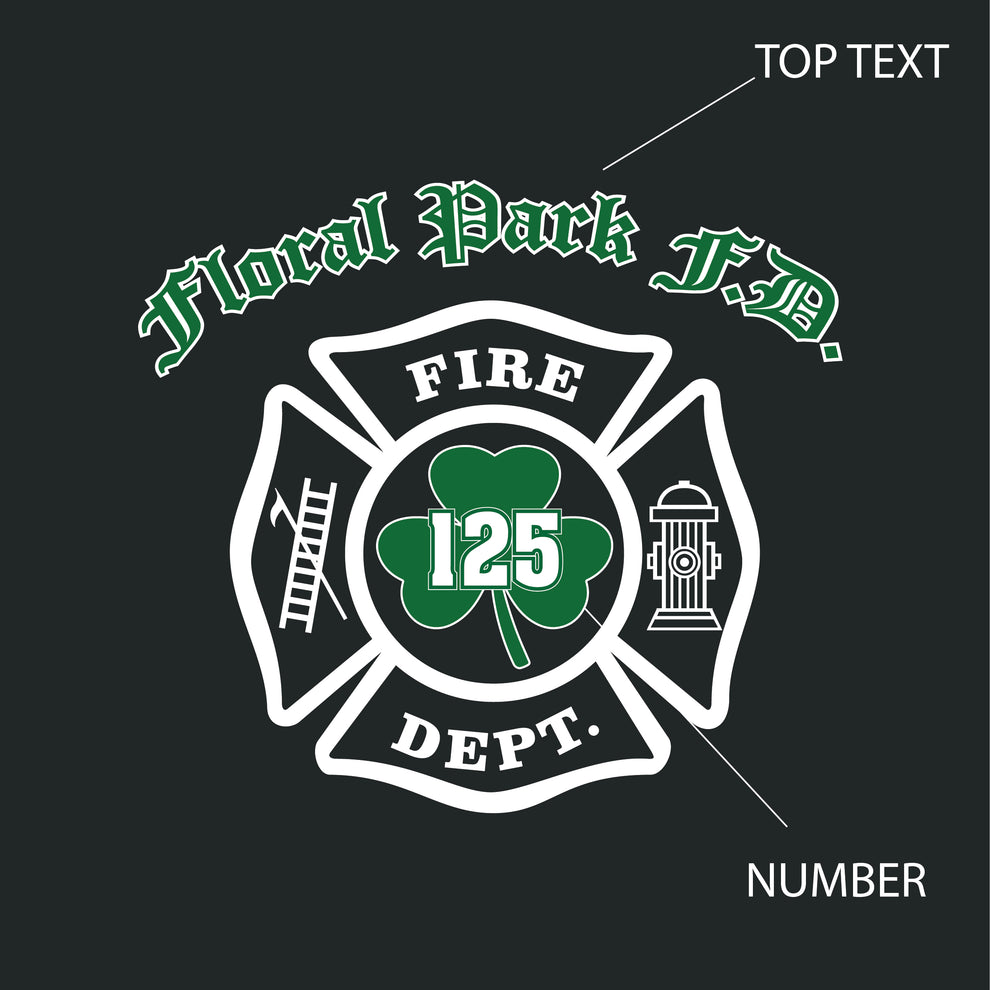 Irish Flag Letter Design, Firefighter Hoodie – Fire Department Clothing