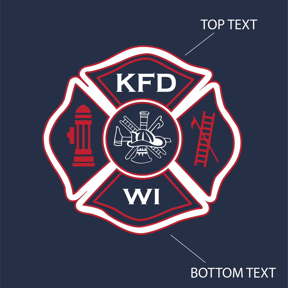 Shield Maltese Design, Firefighter T-Shirt – Fire Department Clothing