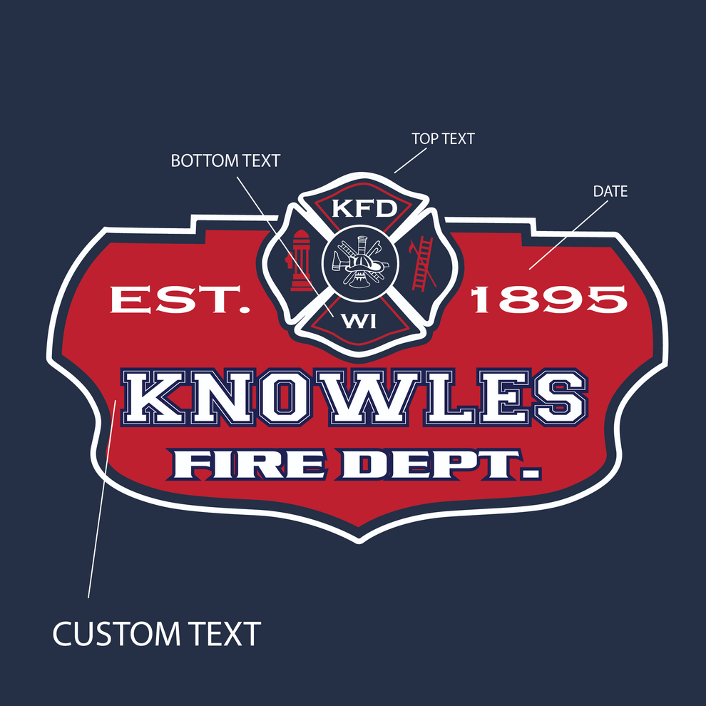 Shield Maltese Design, Firefighter T-Shirt – Fire Department Clothing