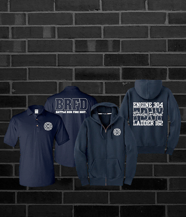 Custom Firefighter Shirts - Firefighter Logo Shirts – Fire Department ...