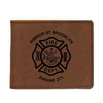 Custom Fire Department Wallet with Maltese, Engine, Ladder – Fire ...