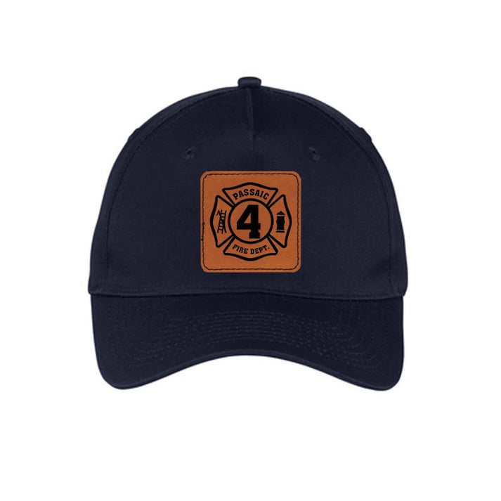 Custom Engraved Leather Patch, Fire Department Adjustable Hat – Fire ...